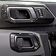 Amazon.com: IAG I-Line 4pc Interior Door Handle Cover (Gloss Carbon ...