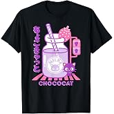 Amazon.com: Chococat Strawberry Milk T-Shirt for Men Women Girls Kids ...