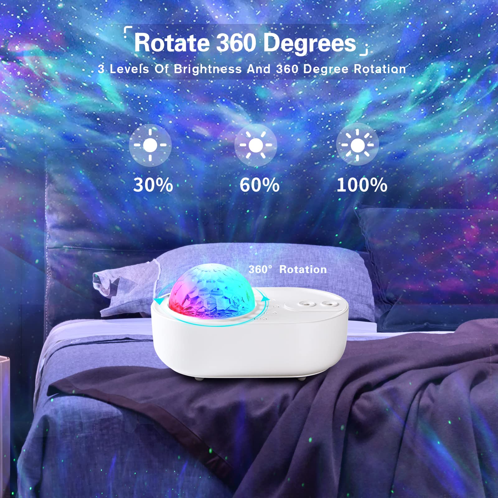 Star Projector with LED Nebula Cloud.ONXE Star Light Projector with ...