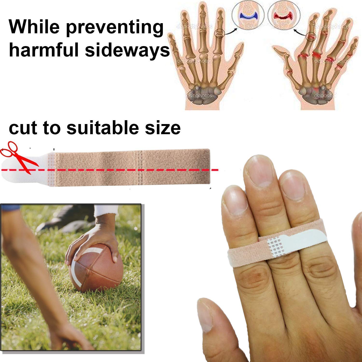 Mua Mcvcoyh Broken Finger Wraps, Finger Buddy Straps, Finger Splint ...