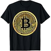 Amazon.com: Bitcoin Crypto Currency BTC Block Chain Techie Gold Coin T ...