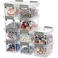 Amazon.com: BTSKY 10 Pack Clear Plastic Bead Organizer, Small Storage ...