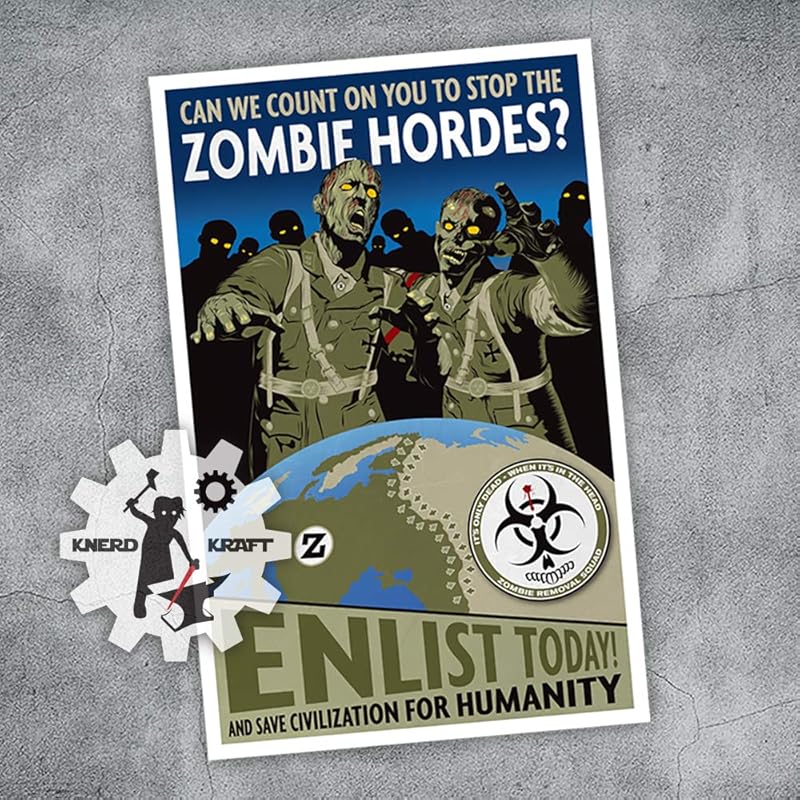 Amazon.com: World at War Zombie Recruitment Poster - 11x17: Handmade