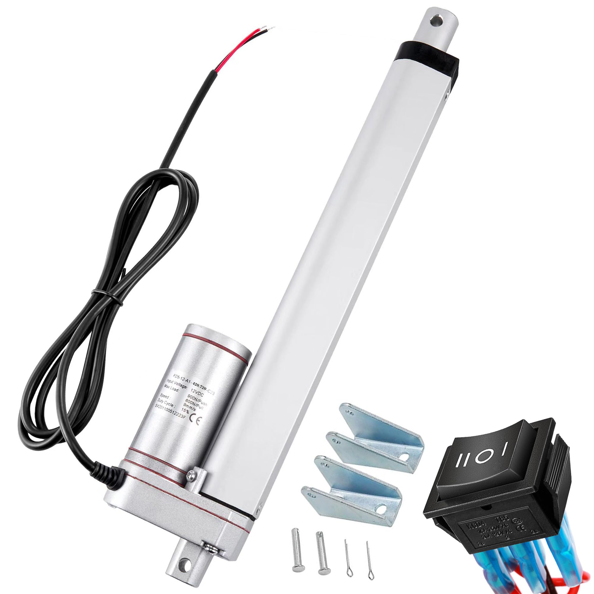 Mua AWINLI 12 Inch Linear Actuator,Heavy Duty 202Lbs (900N) High Speed ...