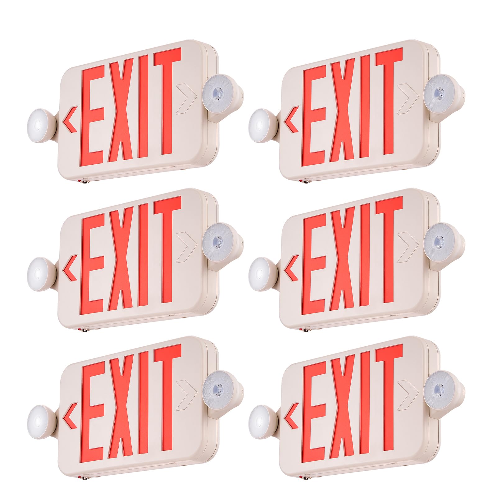 Mua VEVOR LED Exit Sign with Emergency Lights, Two LED Adjustable Heads ...