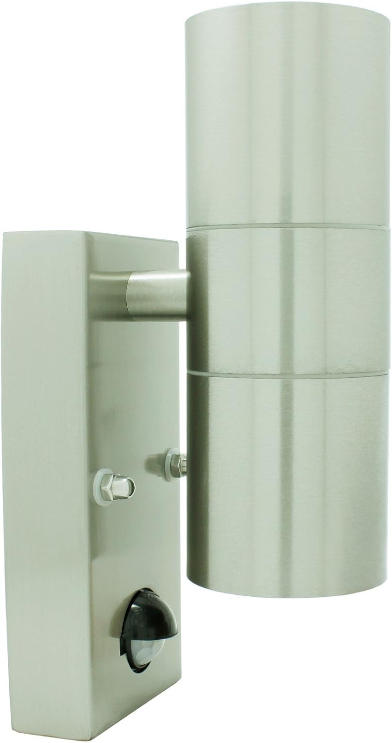 Opus Branded Outdoor Stainless Steel IP44 Rated Wall Mounted Motion ...