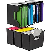 Amazon.com: IRIS USA Small Portable Desktop File Box with Open Lid, 6 ...