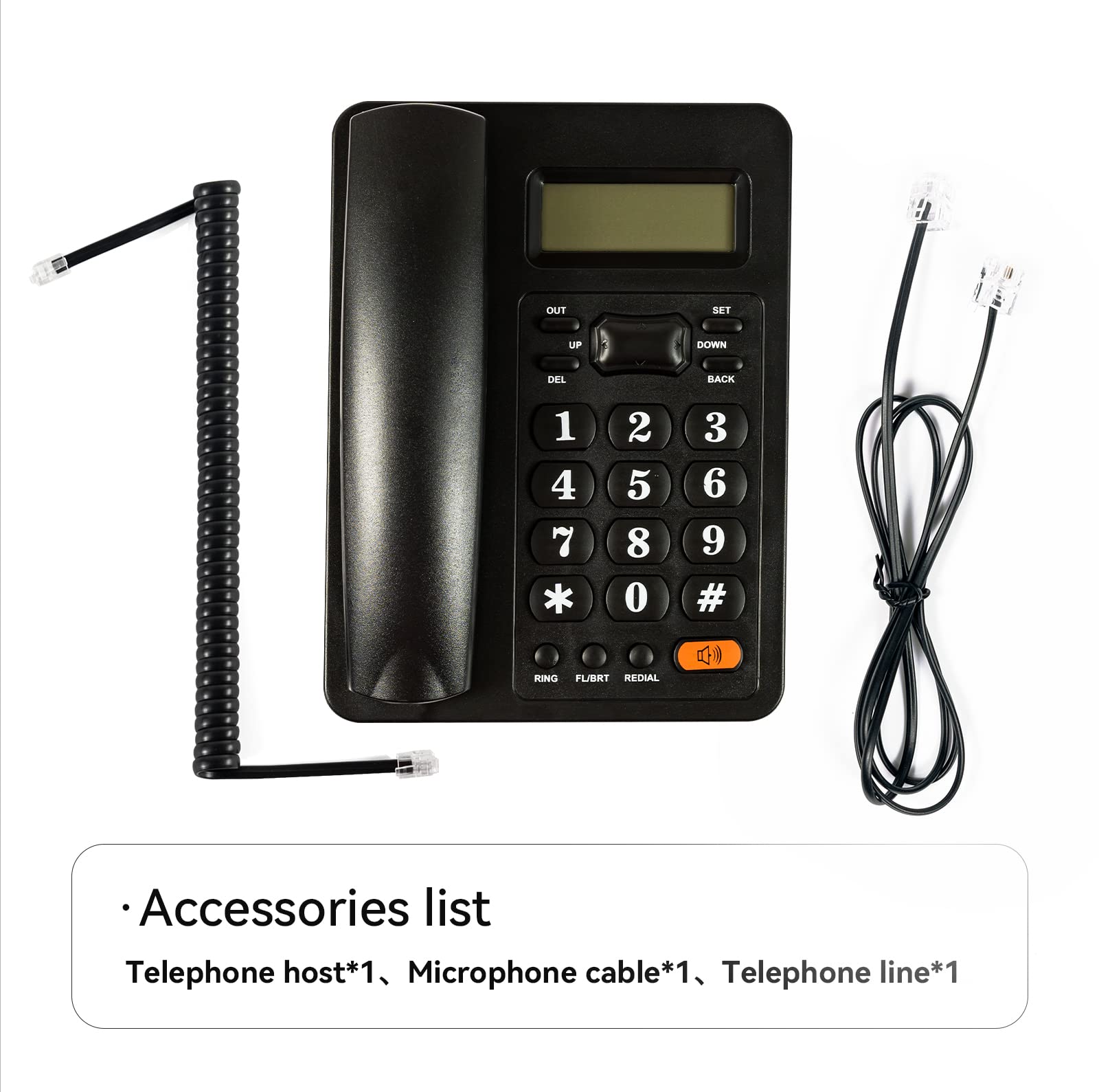 Mua Upgraded Telephone Corded Phone Dual Interface Wired Telephone Big ...