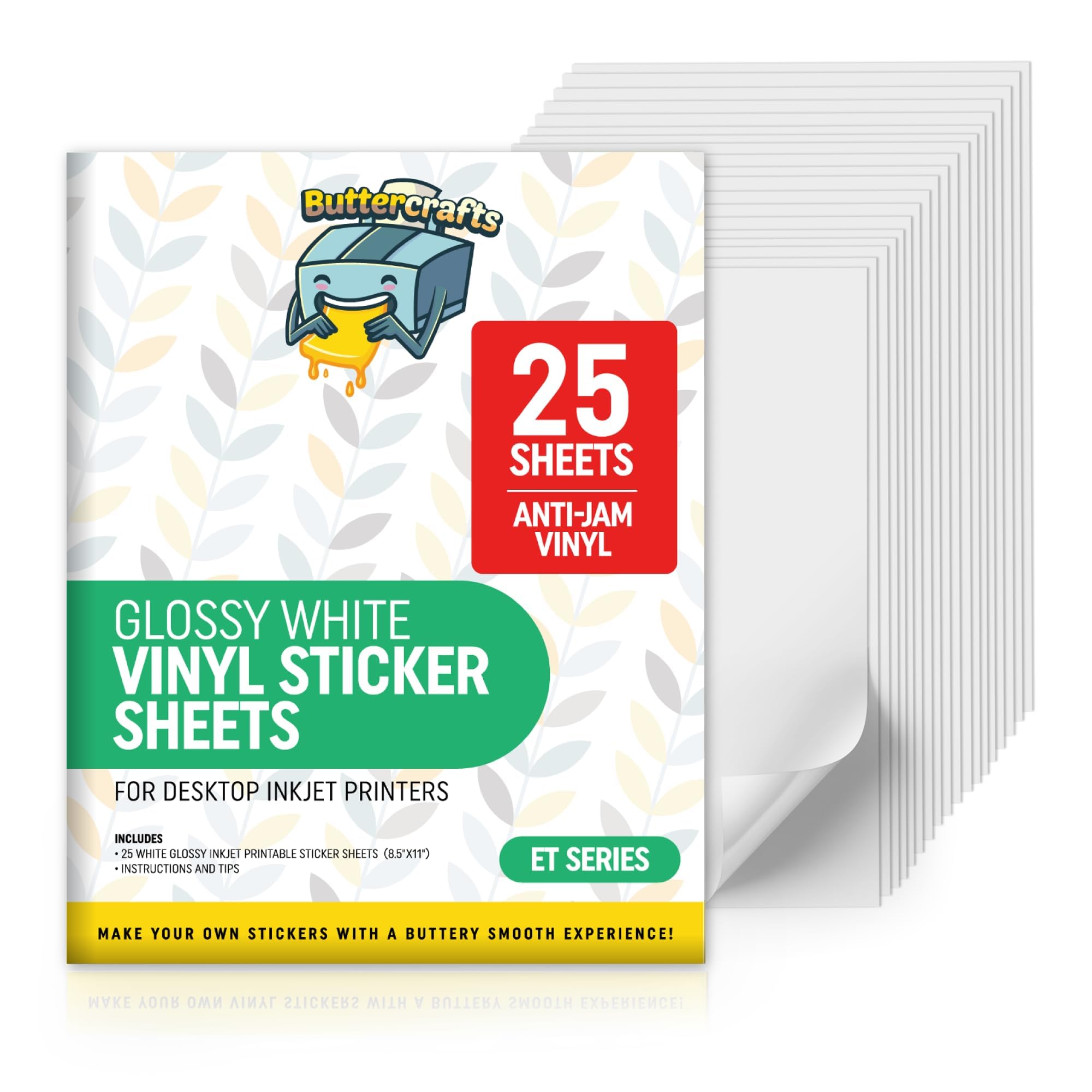 Mua Printable Vinyl - Sticker Paper for Inkjet Printer for Epson (25 ...