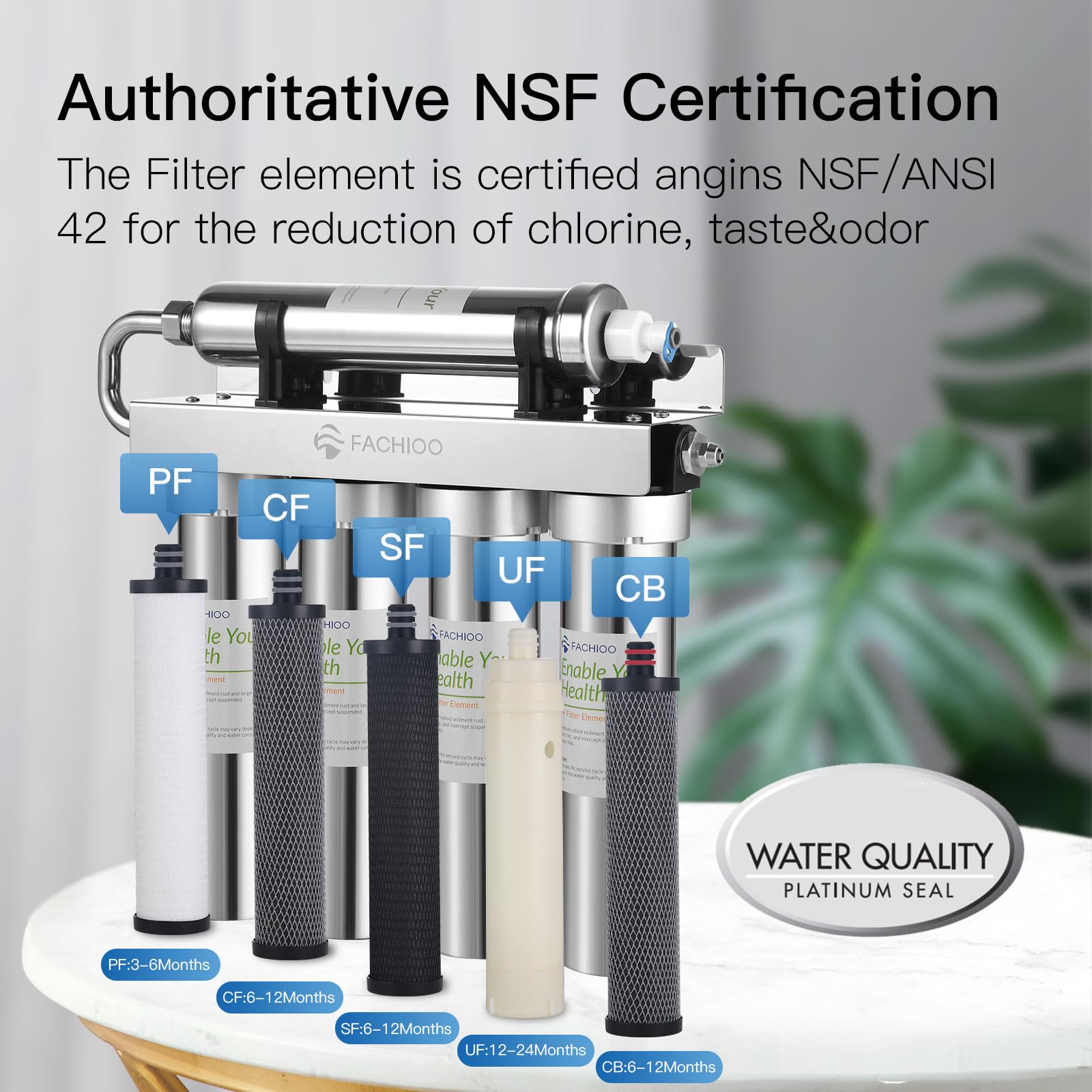 Mua FACHIOO 0.01μm Ultra-Filtration Under Sink Water Filter System ...