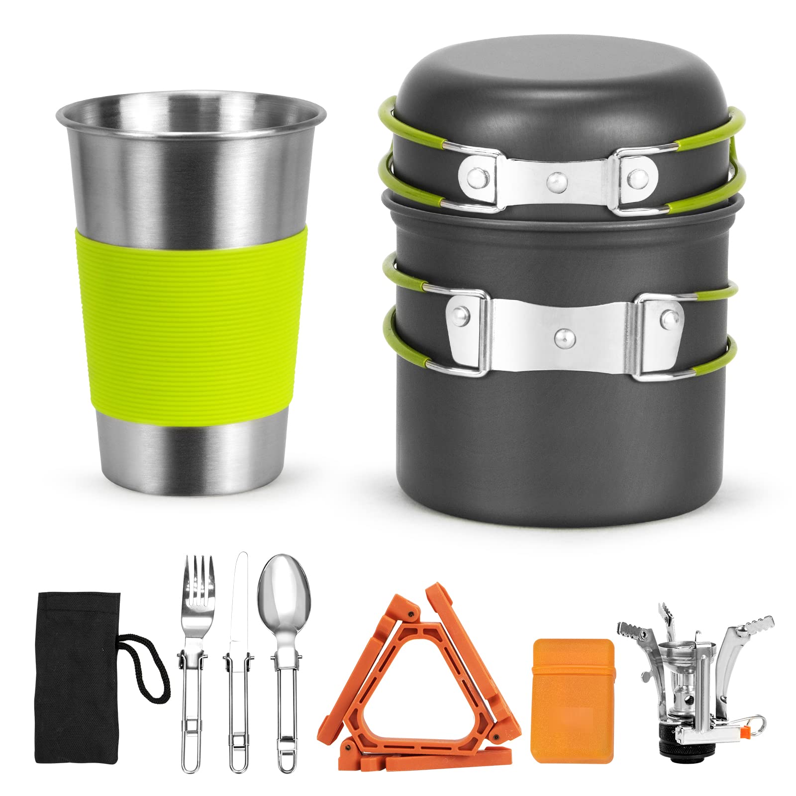 Rlrueyal Camping Cookware Backpacking Stove Canister Stand Tripod and ...