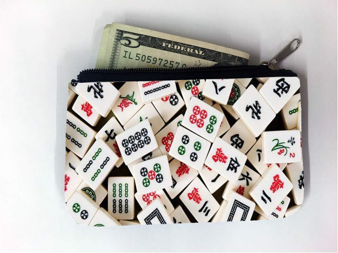 Amazon.com : Mah Jong Maj Jogg Tiles Coin Purse Change Holder by Debbie ...