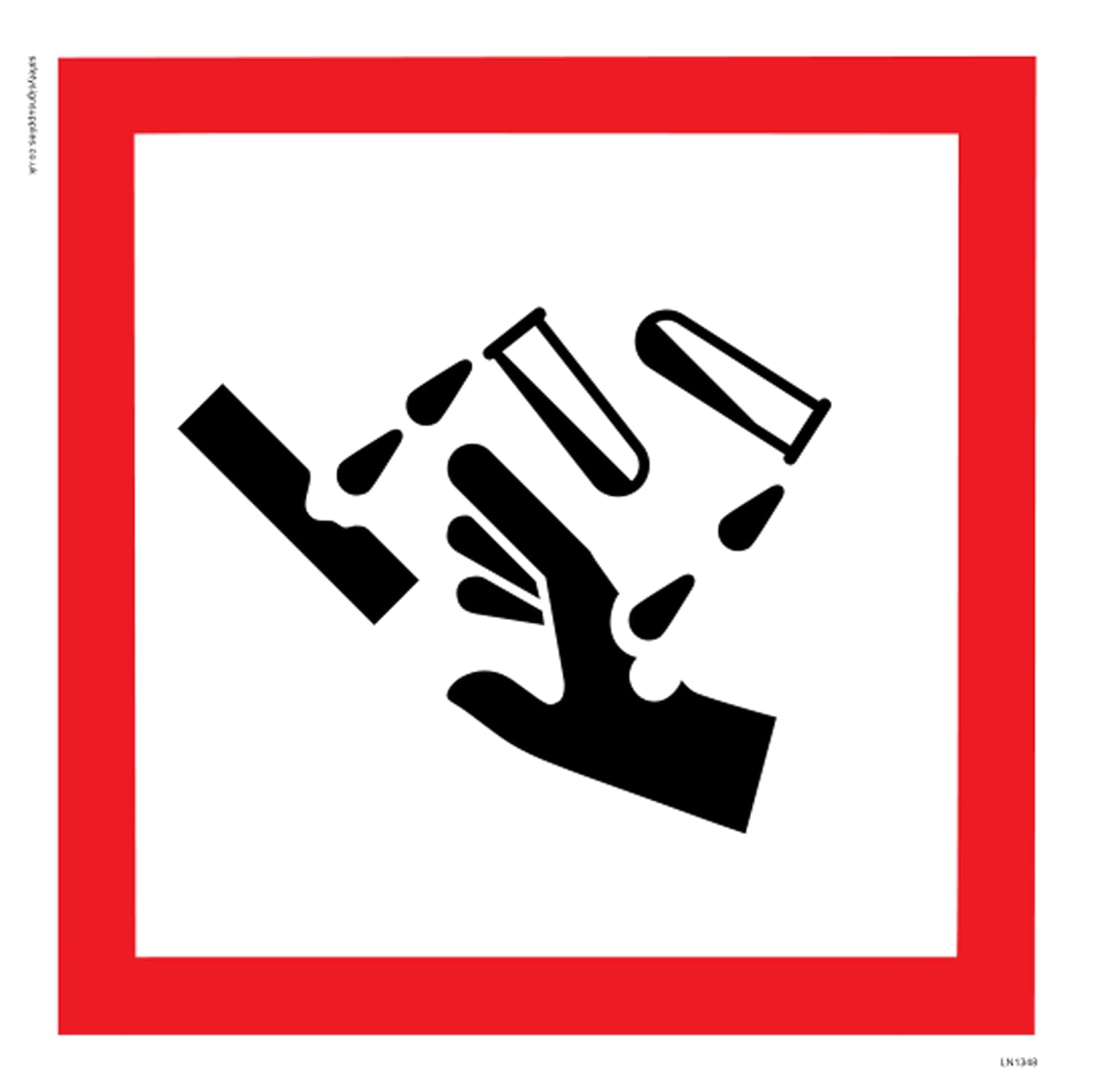 Viking Signs LN1348-S15-V Corrosive – CLP Symbol Sign, Vinyl, 150 mm x ...