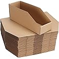 Amazon.com - ZBEIVAN Corrugated Cardboard Storage Bins,12x4x4.5inch, 35 Packs, Brown