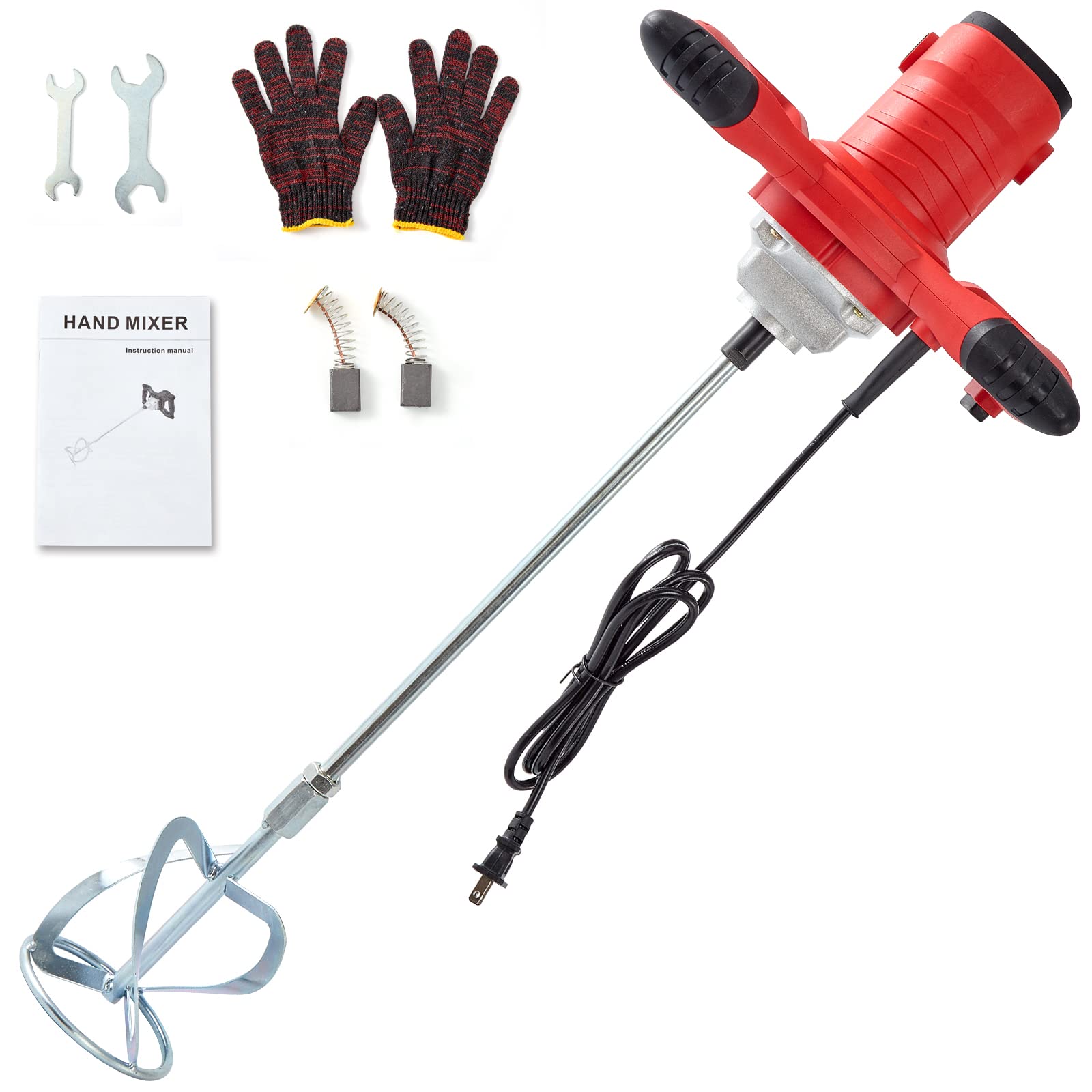 Ganggend 2300W Handheld Electric Concrete Mixer Portable Cement Mixer ...