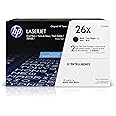 HP 26X High Yield Black Original Toner Cartridge 2-Pack