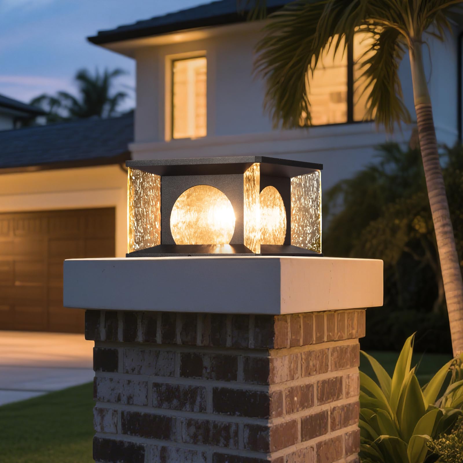 MVBT Outdoor Post Lights, Modern 11.8" Column Light Hard Wired, Large ...