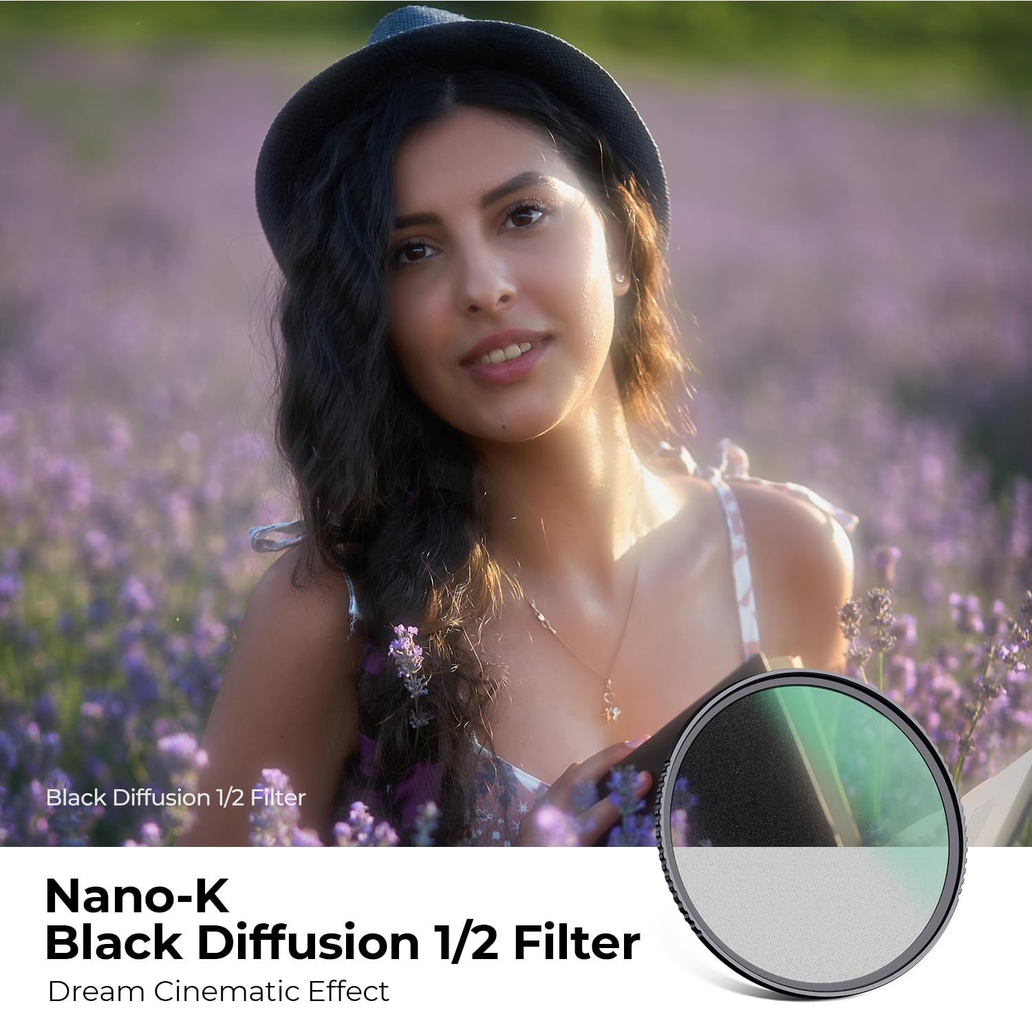 Mua K&F Concept 52mm Black Diffusion 1/2 Filter Mist Cinematic Effect ...