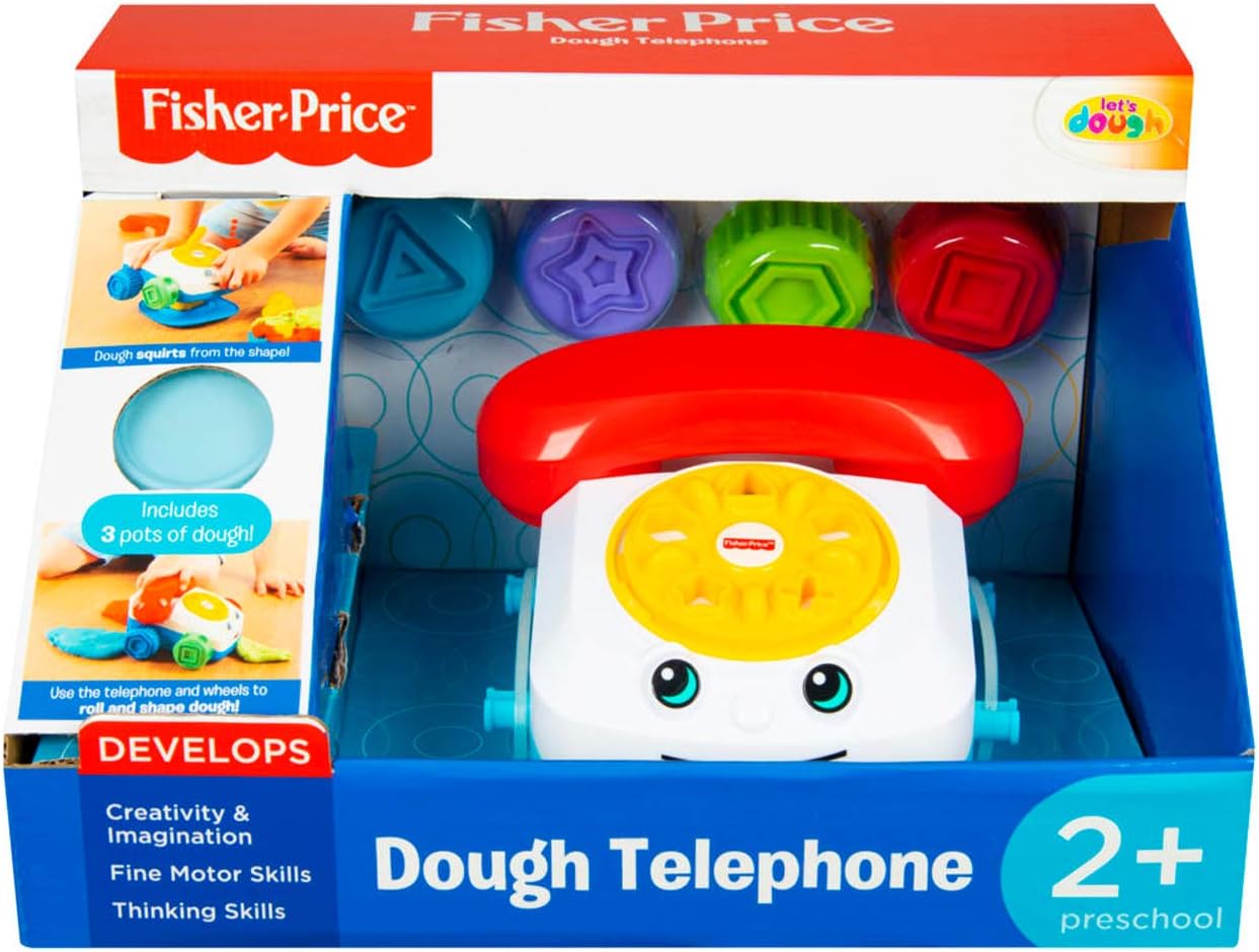 Fisher Price FPR-4831 Telephone Play Set with 3 Cans of Dough with ...