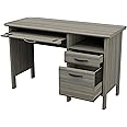 Amazon.com: Inval 2-Drawer 1-Shelf Computer Desk with Keyboard Tray ...