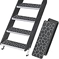 Amazon.com: RUNROLE RV Step Covers 4 Pack Embossed Camper Stair Rugs ...