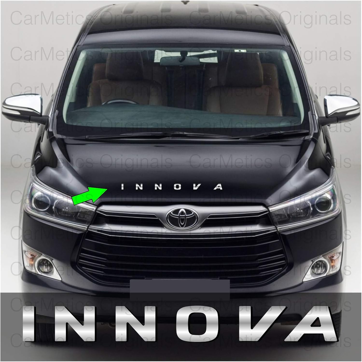 CarMetics INNOVA 3D Letters (3D Stickers 3D Logo 3D Emblem for Toyota ...