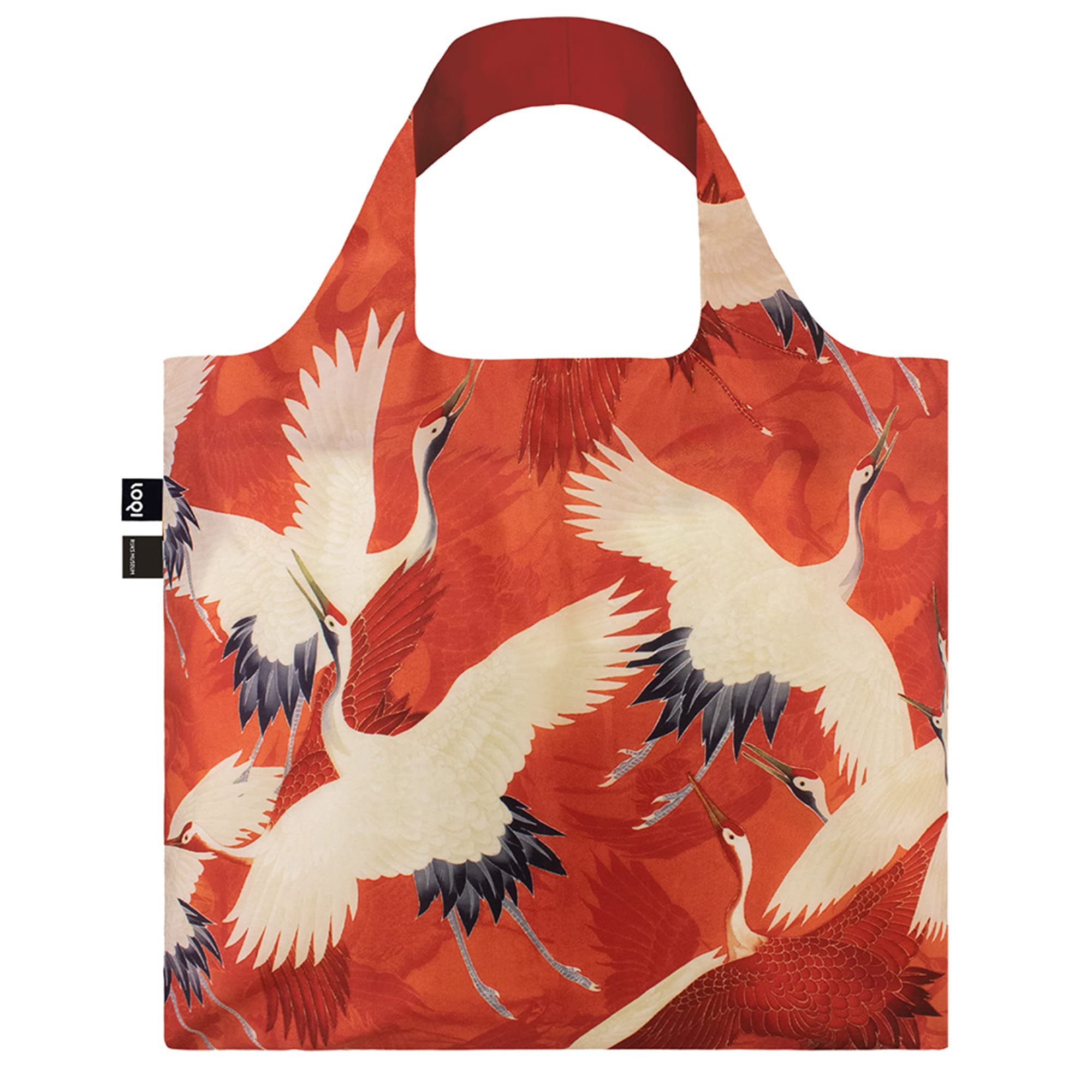 Mua LOQI WH.CR.R Women's Eco Bag, White and Red Cranes trên Amazon Nhật ...