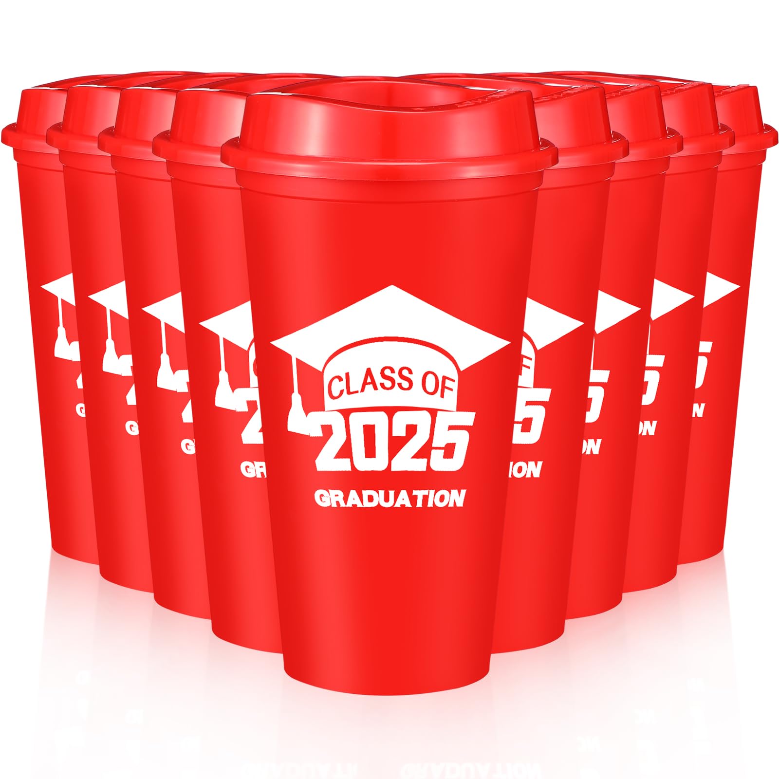 Pickmesh 20 Packs Class of 2025 Graduation Reusable Coffee Cup Gift for ...