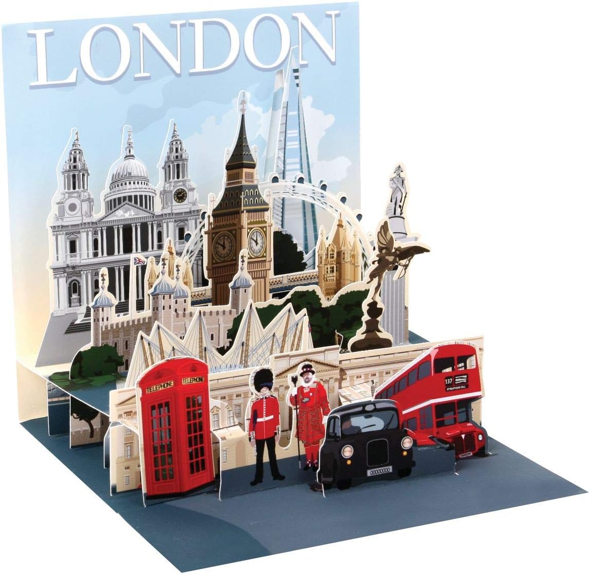 Popshots 3D Pop-Up Treasures Greeting Card London Card: Amazon.co.uk ...