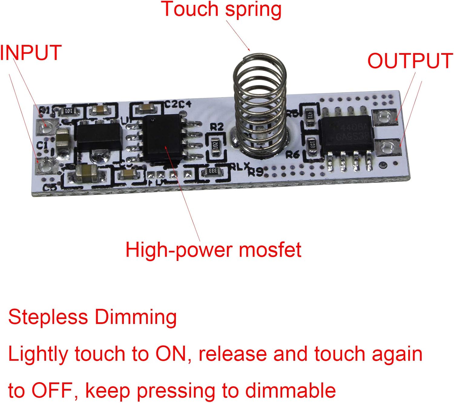 IKSACE 2pieces Capacitive Touch Sensor Switch Module 3.7 to 12V Coil ...