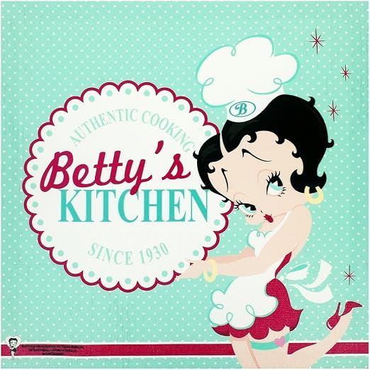 Betty Boop -Tableau Cadre Toile Licence Betty Boop Vintage Cuisine USA ...