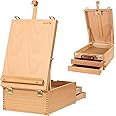 Amazon.com: VISWIN Large Tabletop Easel Box with 3-Drawer, Hold Canvas ...