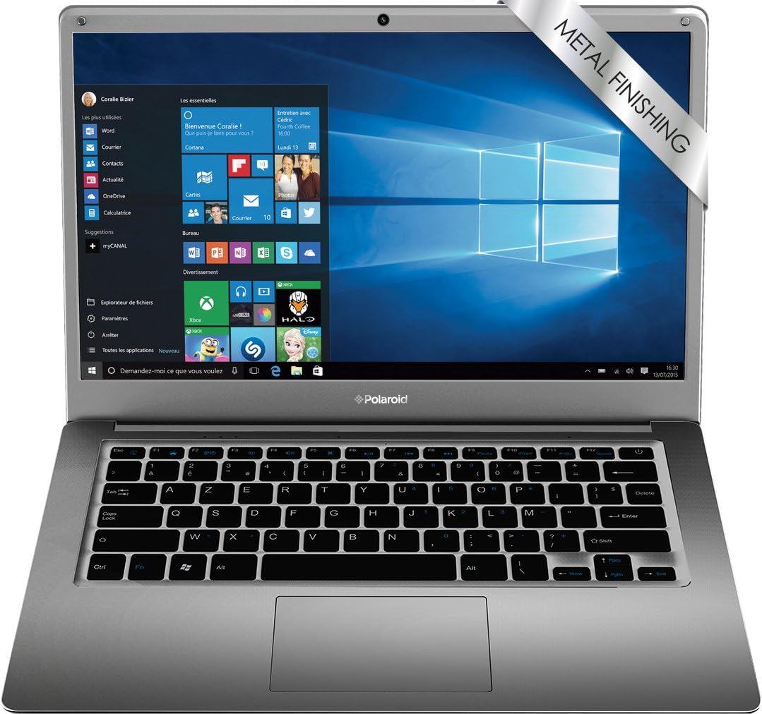 Polaroid MPC2144P.126 Ordinateur Portable Hybride 14,1" Gris Anthracite ...
