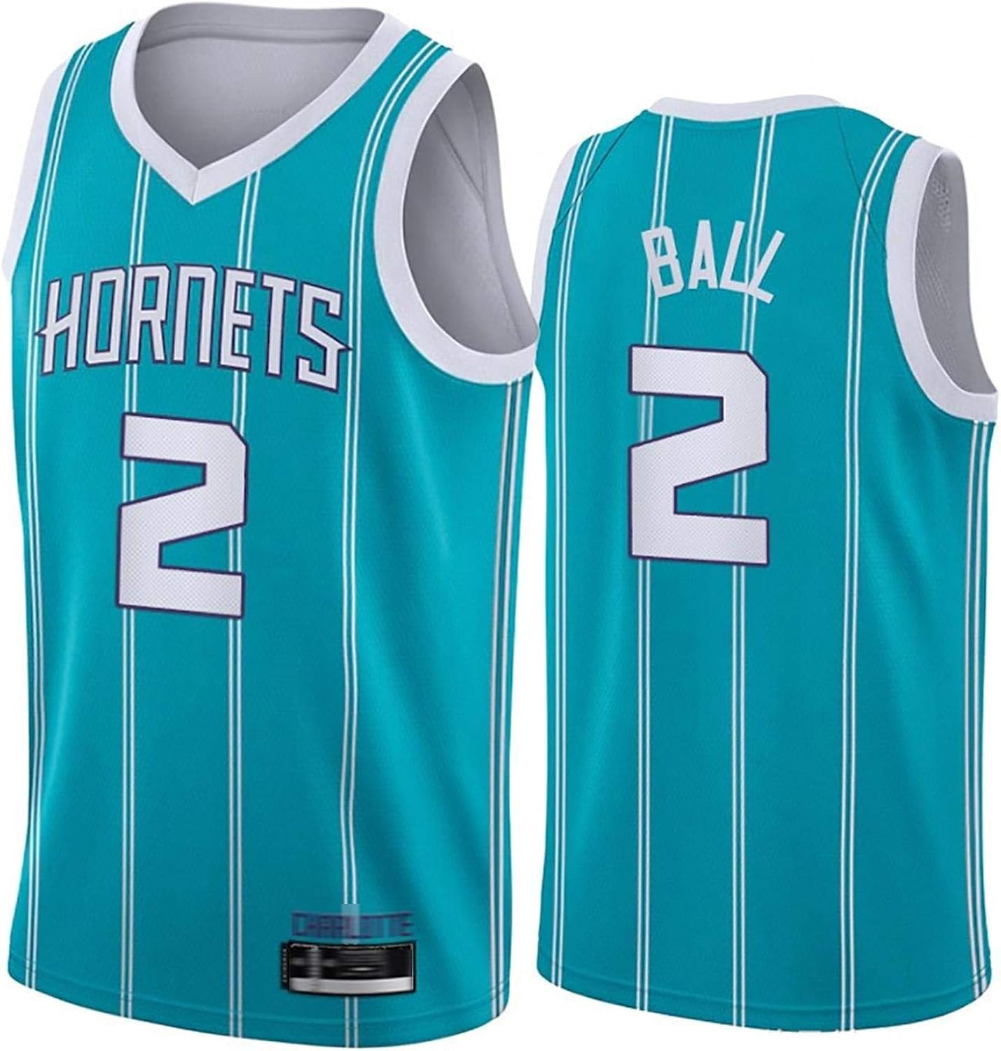 IUYF Uomini basket uniformi Hornets n ° 2 Ball jersey, sport basket ...