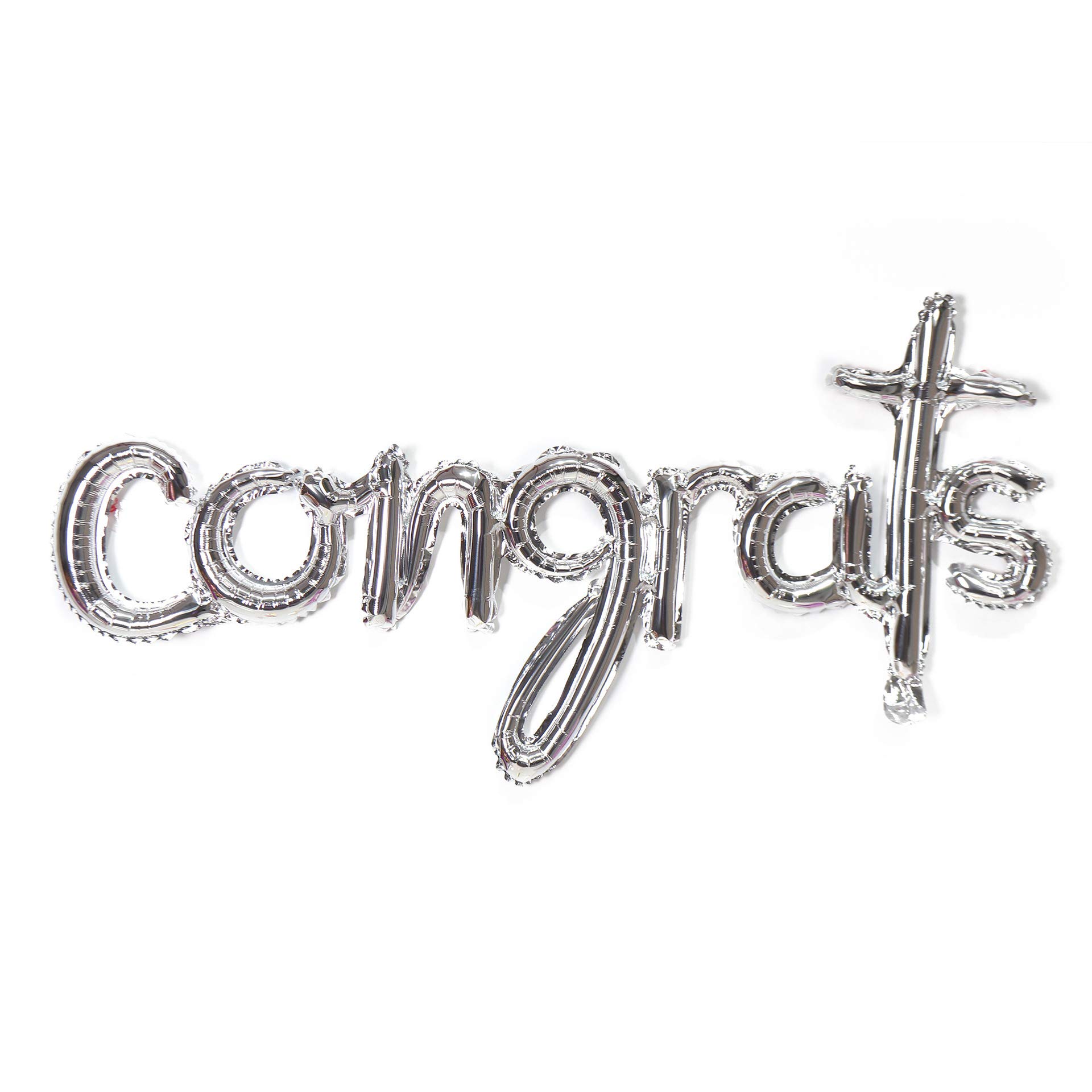 Congrats Balloons 16inch Script Letter Balloons Foil Banner Balloon ...