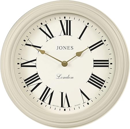 Jones Clocks® Venetian Wall Clock Classic Traditional Design With Clear ...
