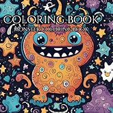 Monstertown Coloring Book: Funny Monsters Theme Coloring Book for Kids ...