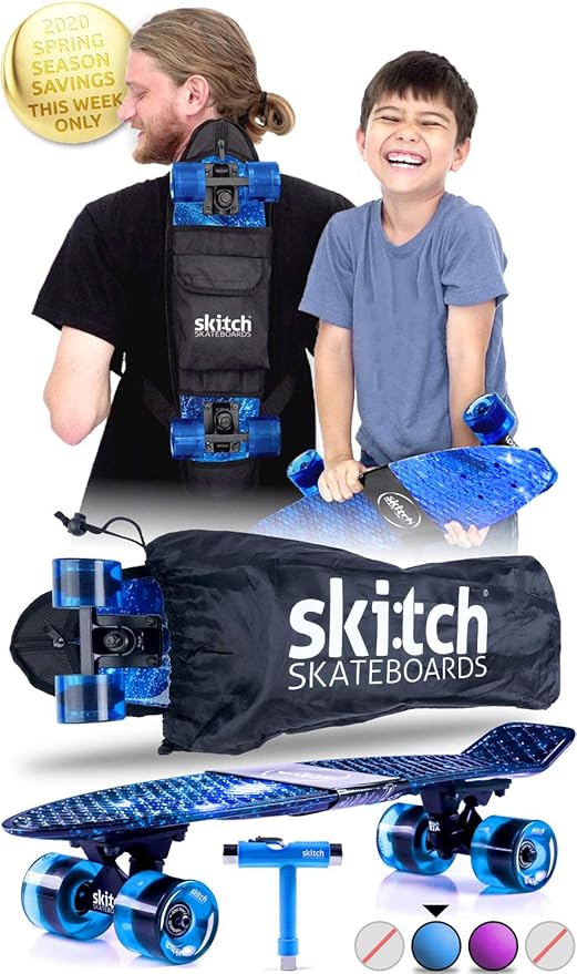 Skitch Complete Skateboards Gift Set for Beginners Boys and Girls of ...