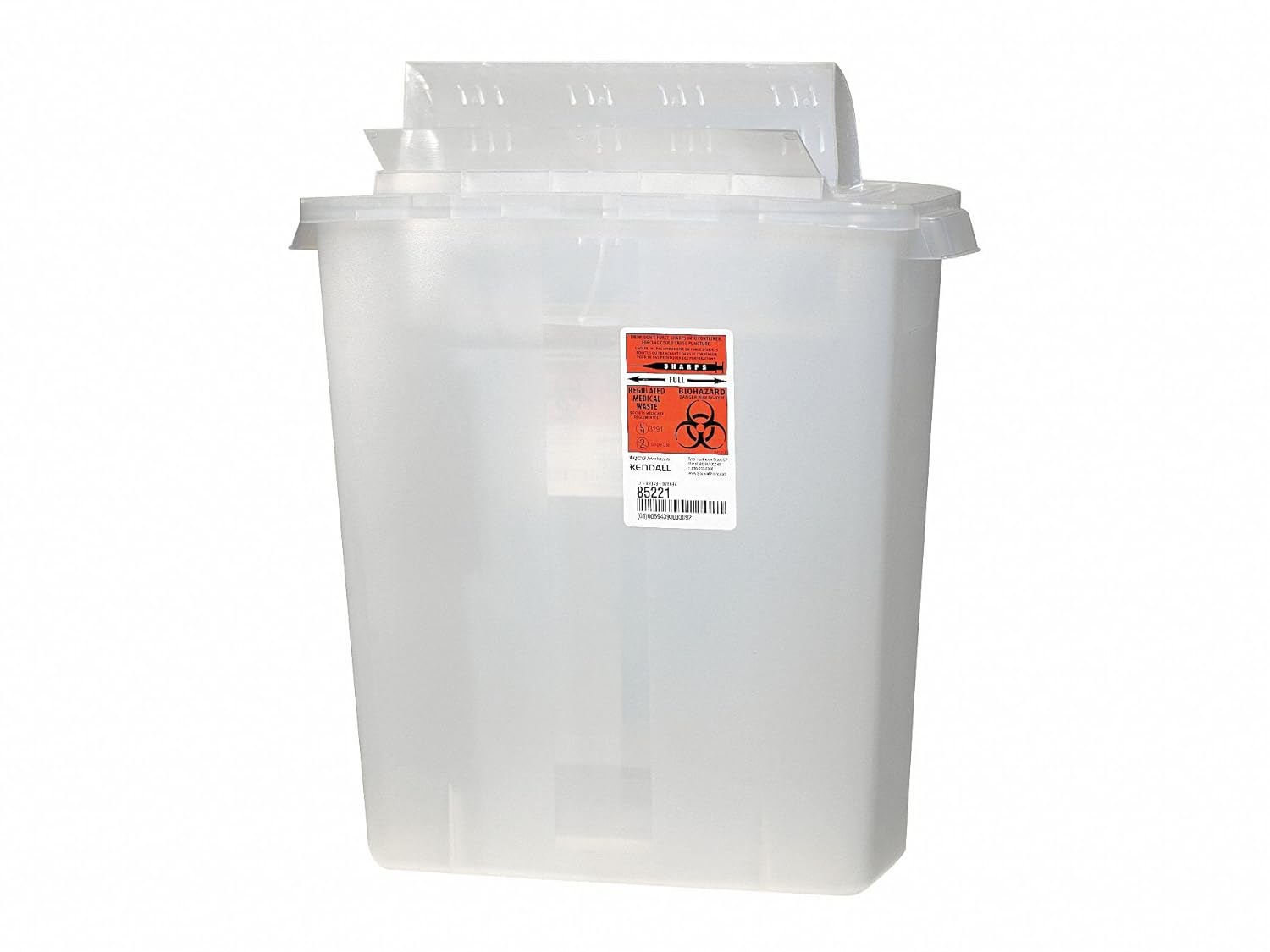 Amazon.com: Sharps Container, 3 Gal., Open Lid, PK2: Industrial ...