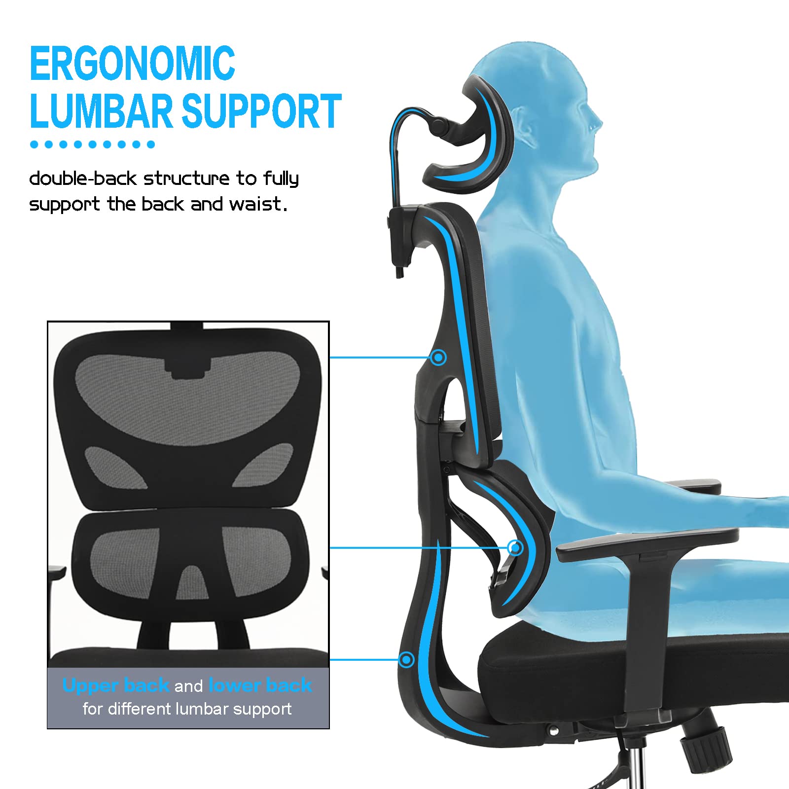 Mua MST Ergonomic Office Chair,High Back Breathable Mesh Desk Chair ...