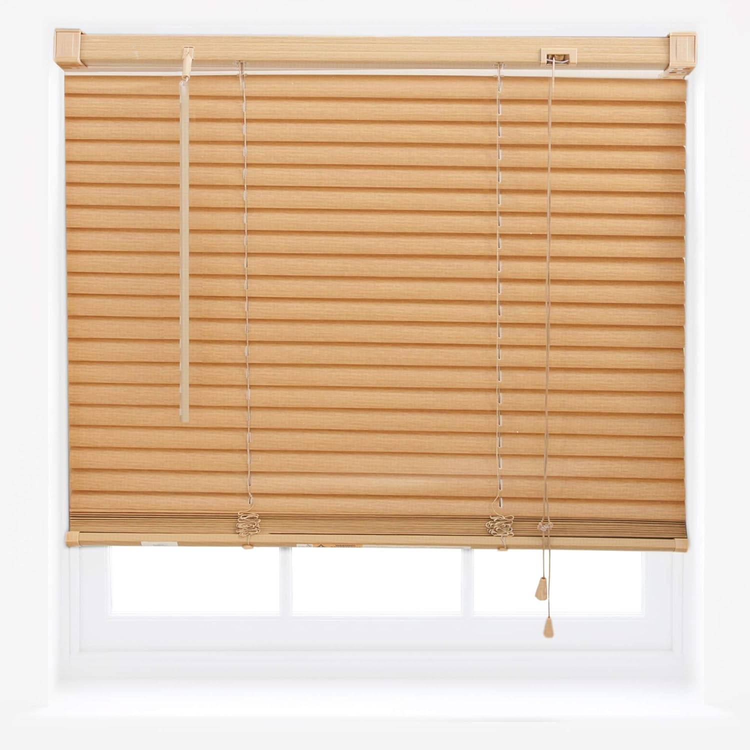PVC Venetian Window Blinds Trimmable Home Office Blind New - Teak 45cm ...