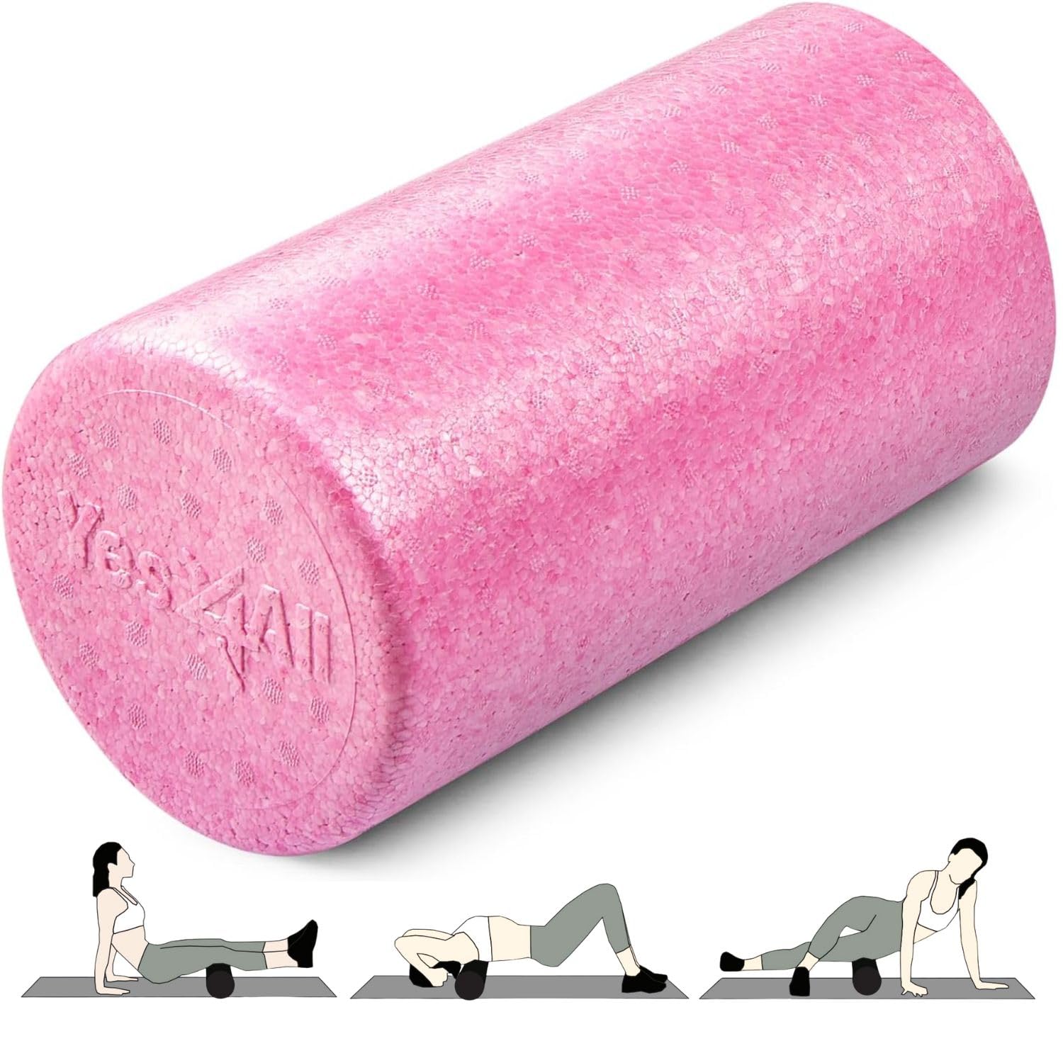 Yes4All High Density Foam Roller for Back, Variety of Sizes & Colors ...
