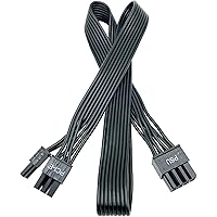 Amazon.com: 18AWG PCIE Cable for EVGA, 65CM Male to Male PSU 8 Pin to 6 ...