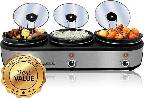 Top 6 Best Triple Slow Cookers In 2024 Reviews - Chef's Resource