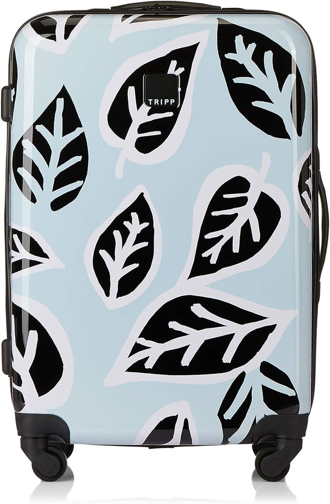 Tripp Ice Blueblack Bold Leaf Medium 4 Wheel Suitcase: Amazon.co.uk ...