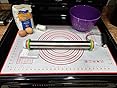 Amazon.com: Rolling Pin and Pastry Baking Mat Set, Rolling Pins with ...