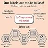 75 Personalized Waterproof Name Labels. Press and Stick Multi use ...