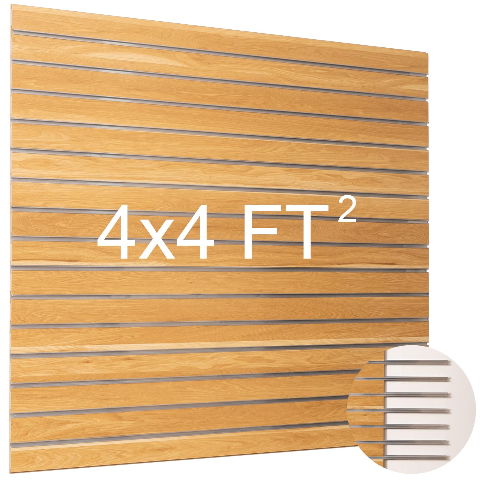 Slatwall Panels with Aluminum Reinforcement Strip, Maple Garage ...