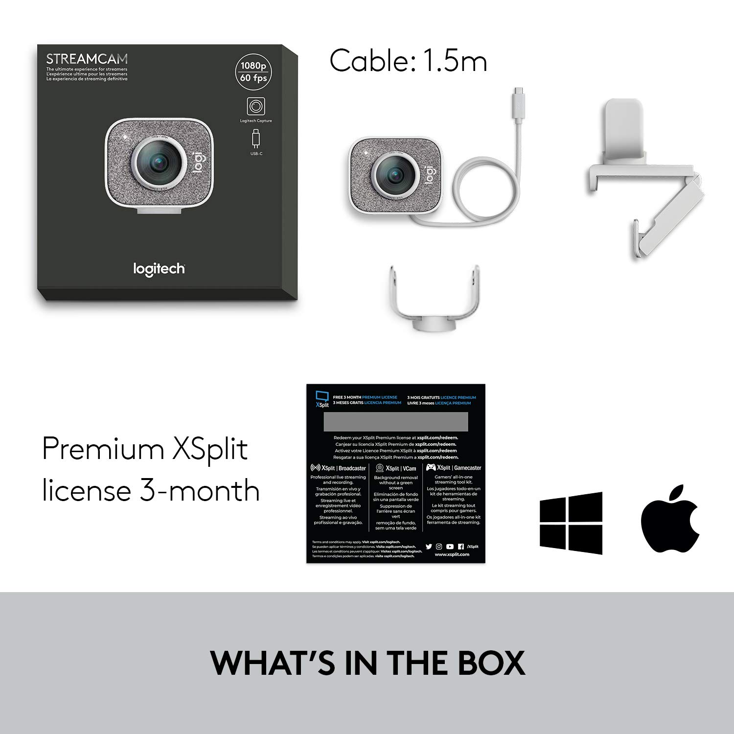 Logitech StreamCam, Live Streaming Webcam, Full 1080p HD 60fps Vertical ...