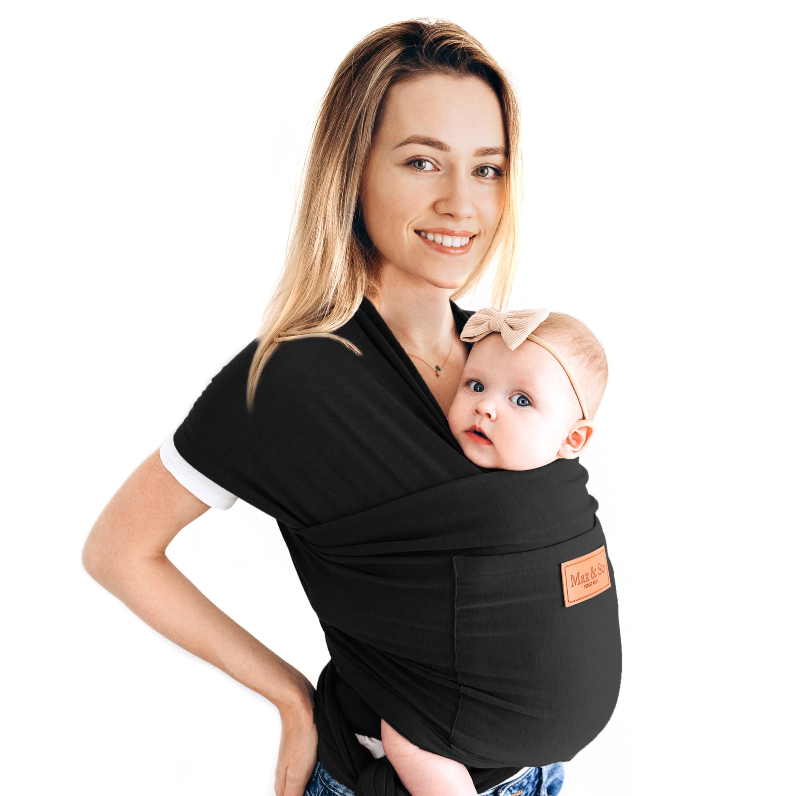 Baby Wrap Carrier - Premium Cotton Sling for Newborns to Toddlers ...